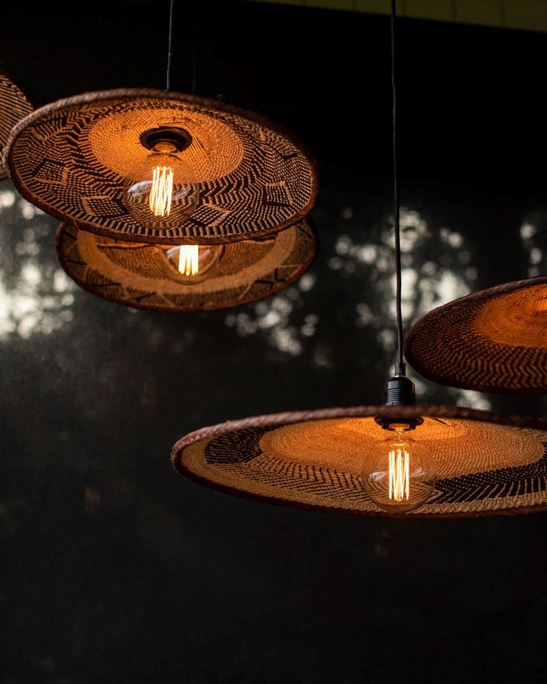 Ashanti Design Basket Lampshades: Handmade, Sustainable Lighting